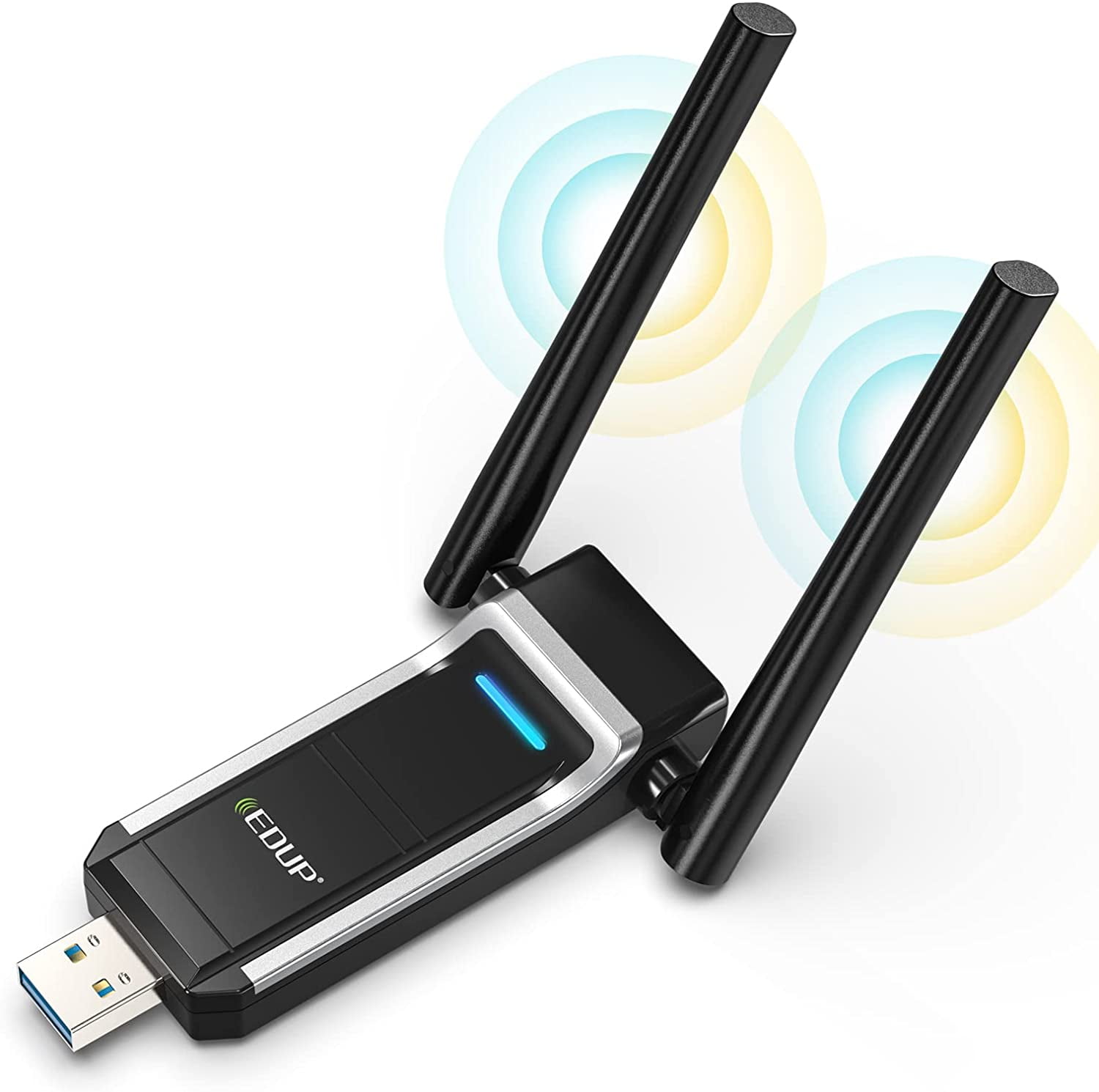 EDUP HOME USB 3.0 WiFi Adapter AC 1300Mbps Long Range High Gain Dual ...