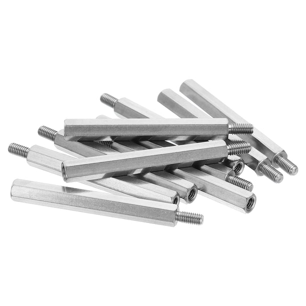 Uxcell M3x40mm+6mm Male-Female Hex Standoff Screws, Stainless Steel PCB ...