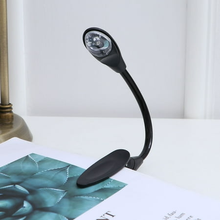 Mini Portable Clip-on Adjustable LED Book Light Flexible Desk Lamp ...