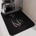 Coffee Bar Mat Accessories for Countertop Absorbent Hide Stain Rubber ...