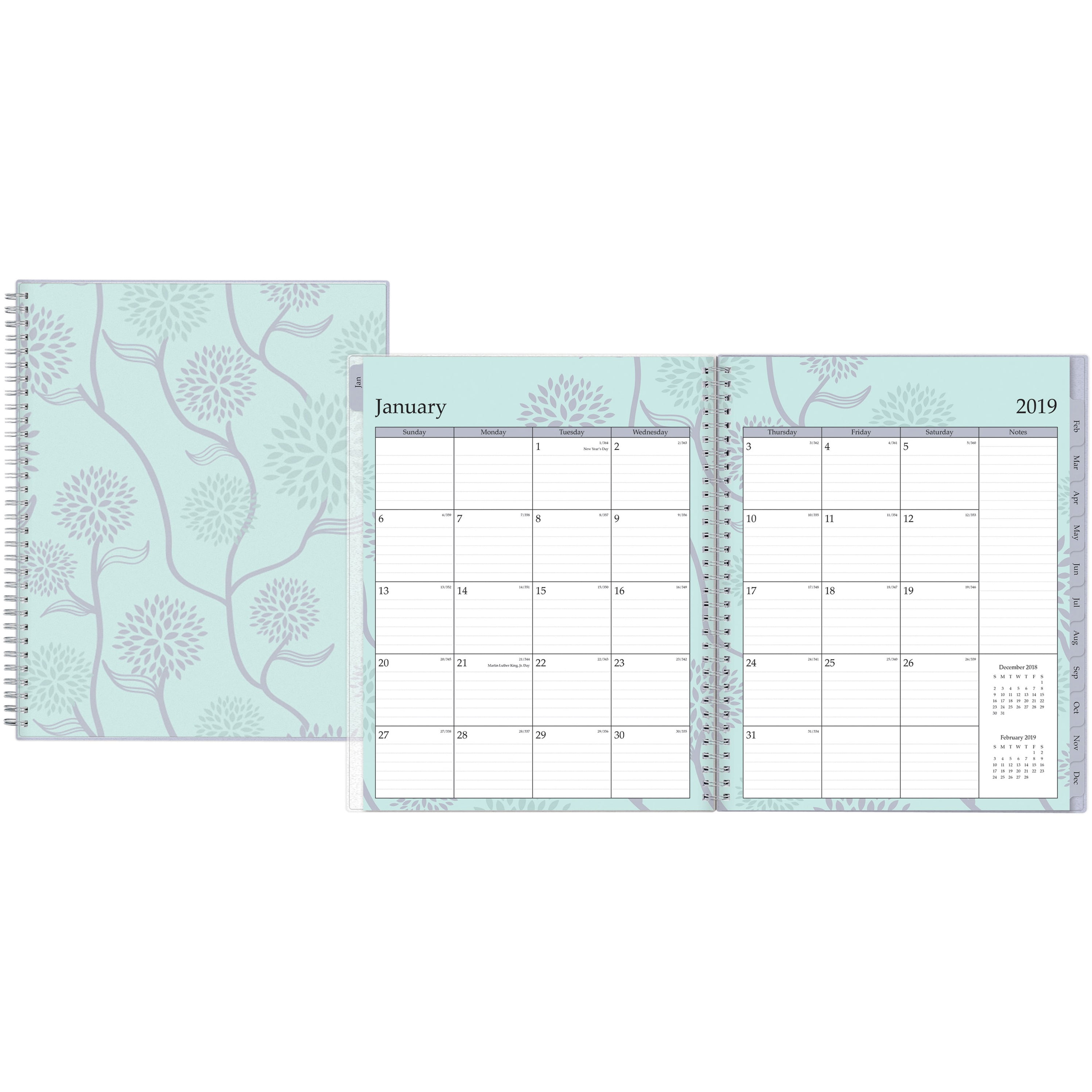 Blue Sky, BLS101602, Rue Du Flore Large Planner, 1 Each, Multi ...