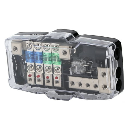 Fuse Box, 4 Way Blade Fuse Box, Portable Lightweight Easy To Install ...