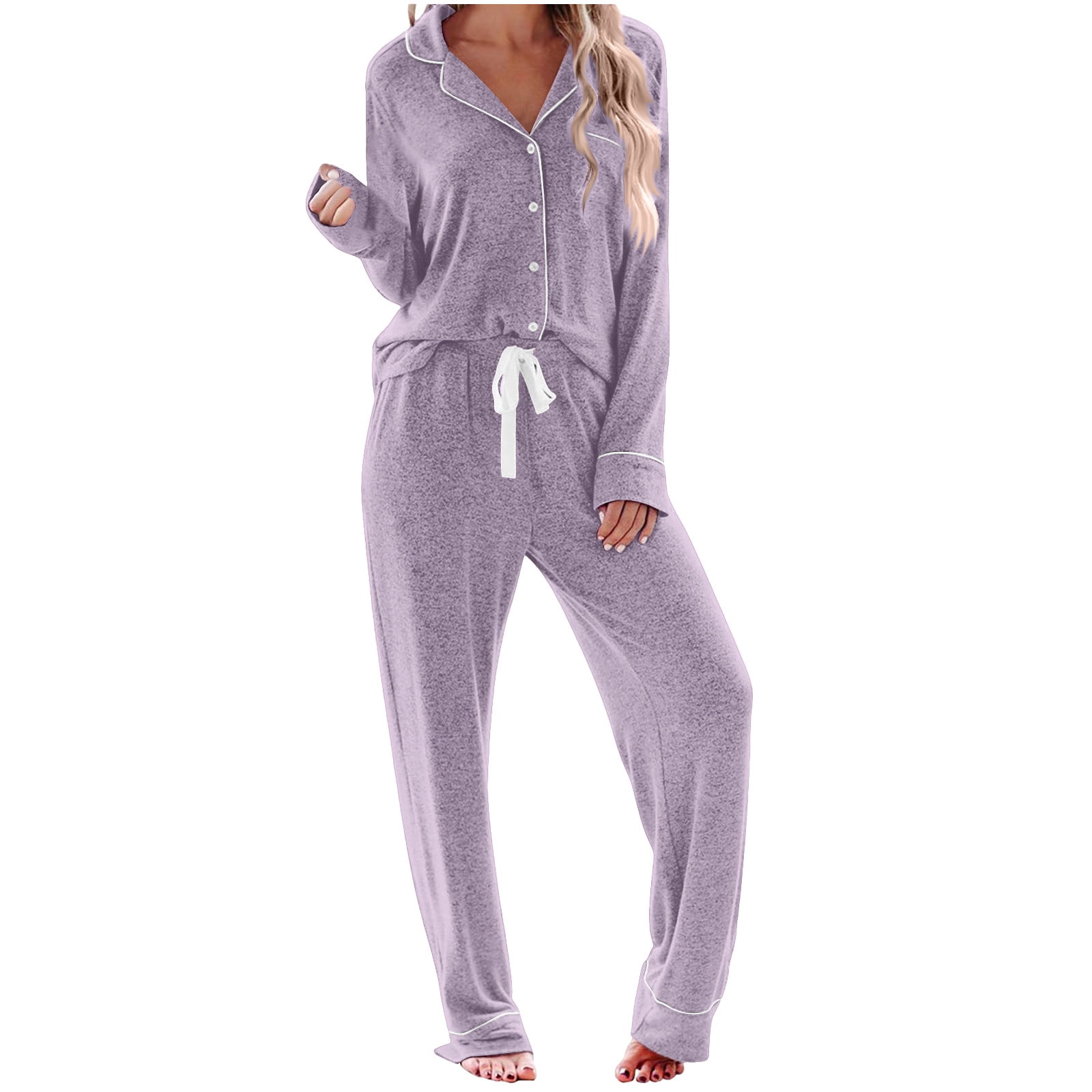 Click here for Cfhntfmh Pajama Sets Womens Long Sleeve Shirt And... prices