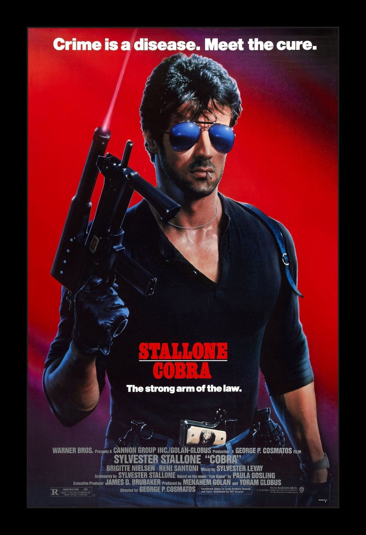 COBRA - 11x17 Framed Movie Poster - Walmart.com