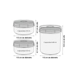 SET DE 3 TOPPERS Ideal para el desayuno o comida, apto para usar en ...