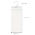 2 Pack PVC Hanging Sign Bag with Hook Transparent Storage Pouch for ...