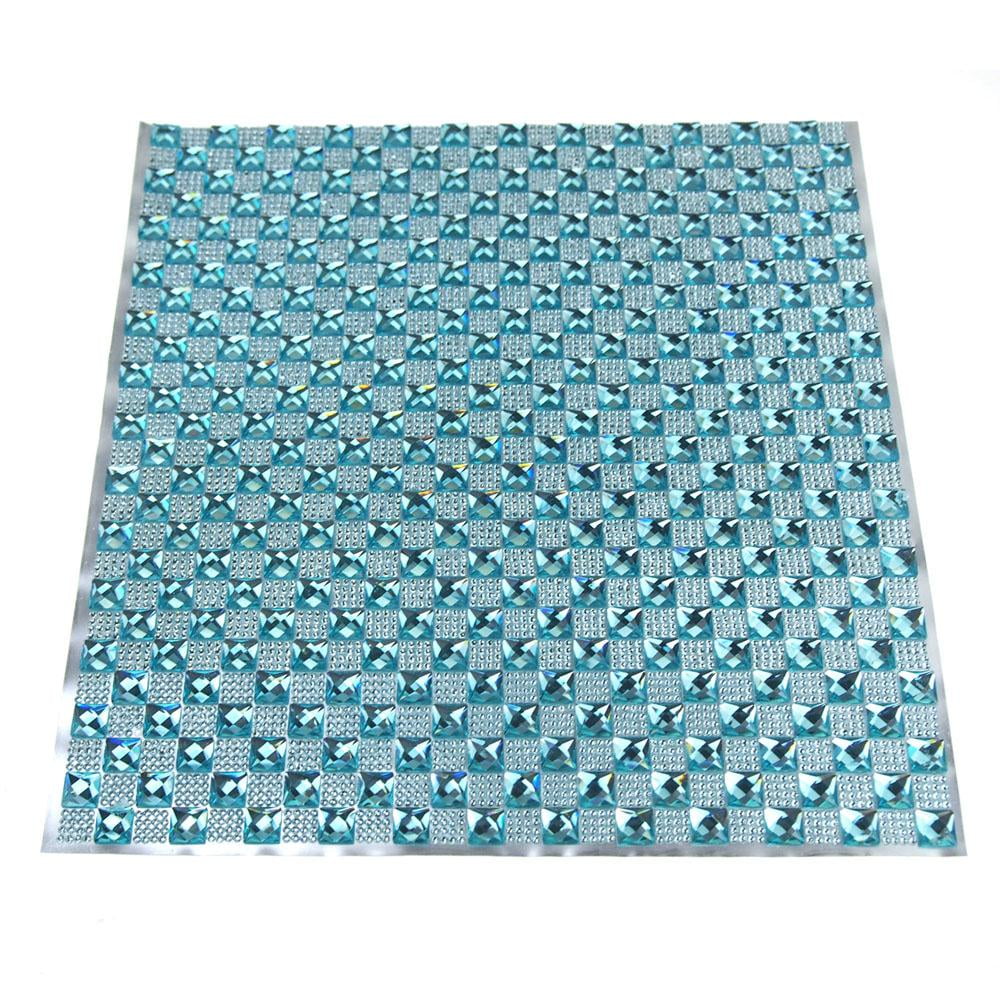 Crystal Diamond Sticker Sheet, 10-Inch, Light Blue - Walmart.com