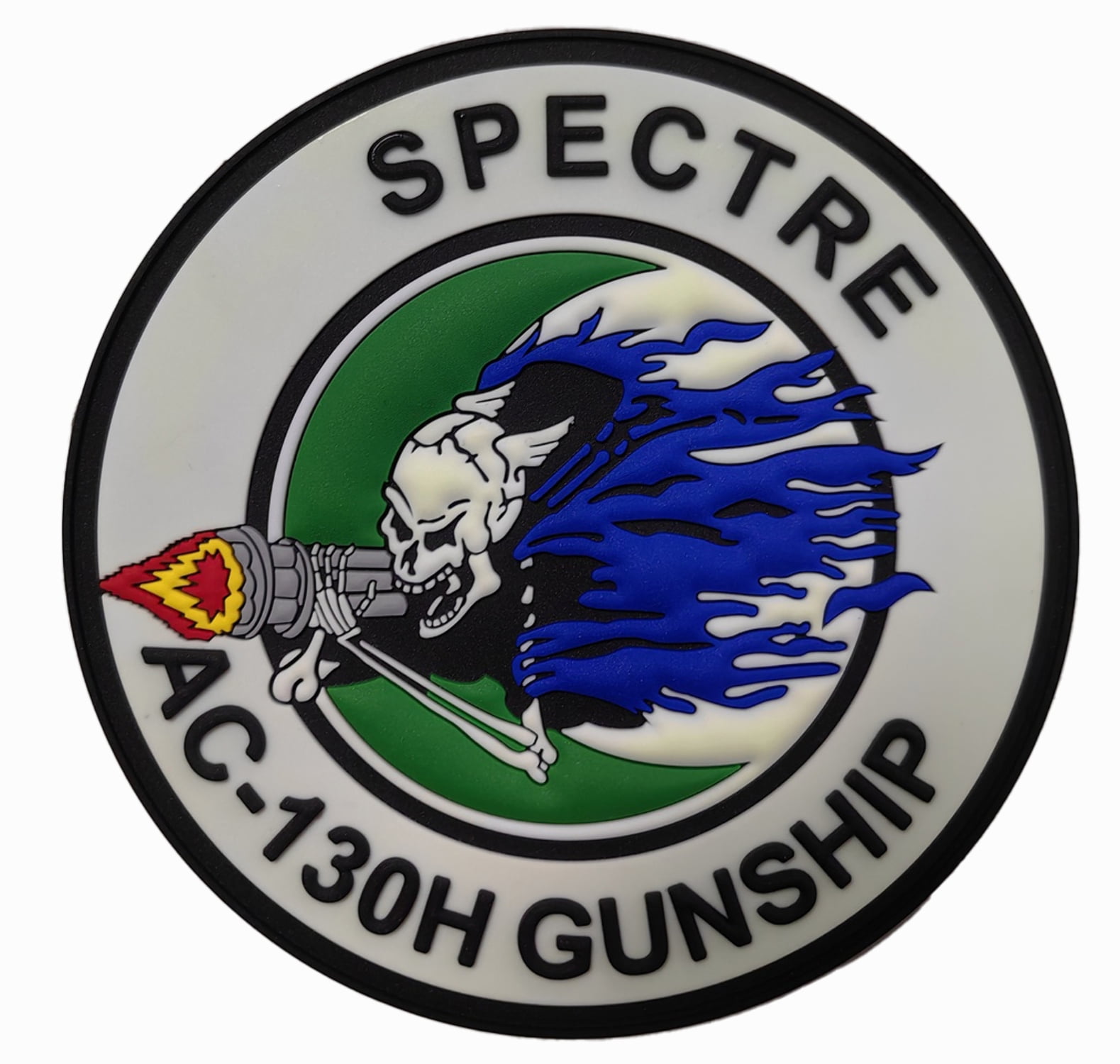 Lockheed Martin® AC-130H Spectre Gunship PVC Glow in the Dark Patch ...