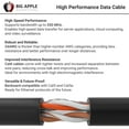 Big-A - Bulk Cat6 Cable 1000ft 23AWG Solid 4 Pair, Cat 6 Ethernet Cable ...