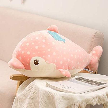 58cm Cute Dolphin Robbenwal Hai Plush Animal Stuffed Cotton Fish Home ...