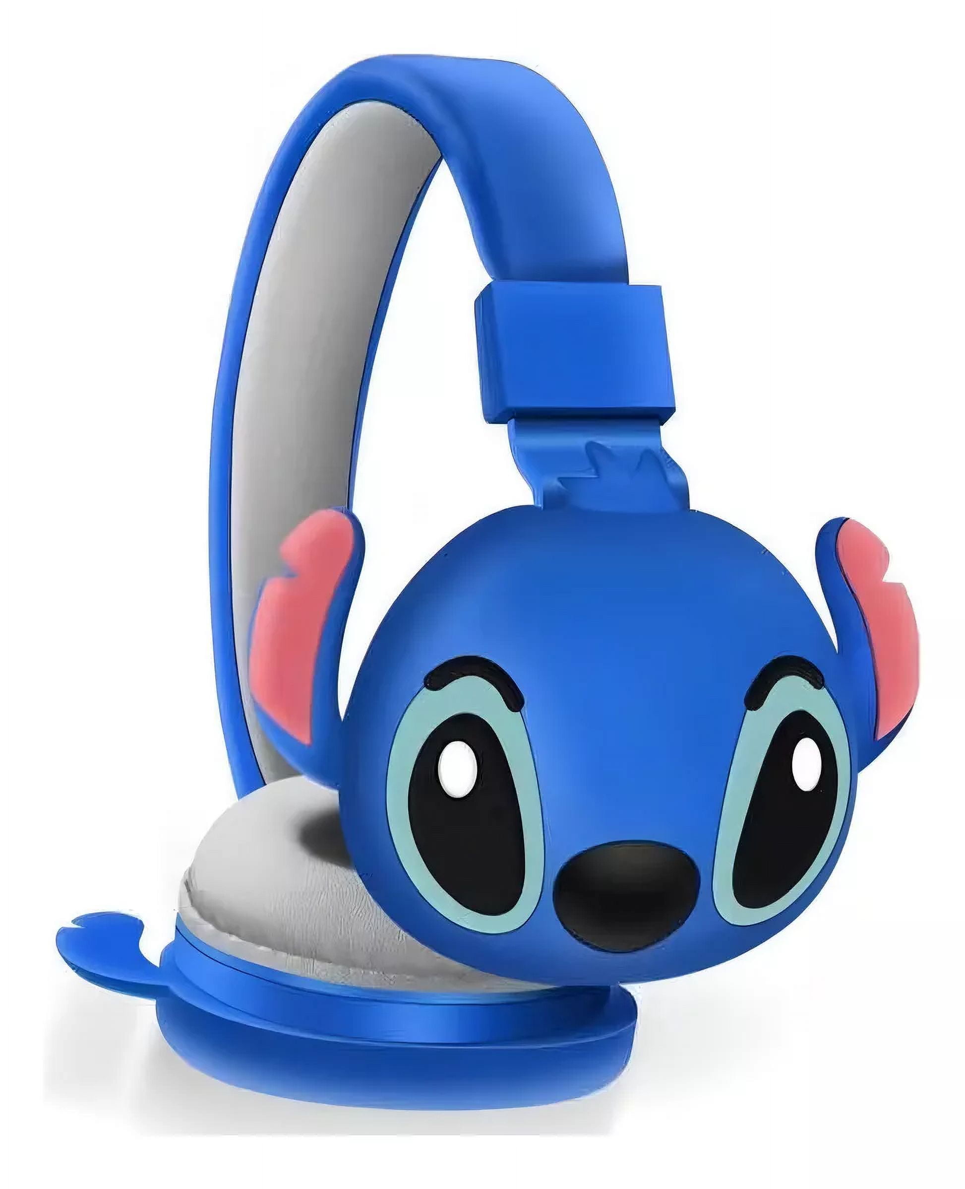 Audífonos Stitch Bluetooth Comandos De Mando/ranura Para Sd Color Azul ...