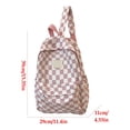 Checkerboard Backpack - Red Plaid Korean Style Casual Backpack ...