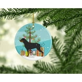 Rottweiler Merry Christmas Tree Ceramic Ornament - Walmart.com