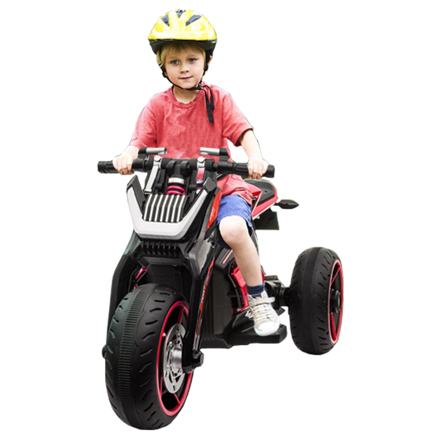 Cfowner 12V Kids Ride On Motorcycle Toys 3 Wheels Electric Trike ...