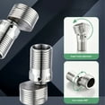 Space Efficient Shower Connector Stainless Steels Shower Faucet ...