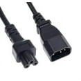 Toptekits C14 to C5 Power Plug Cable,IEC 320 C14 Male to C5 Female Adapter Cable,Universal Power ...