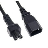 Toptekits C14 to C5 Power Plug Cable,IEC 320 C14 Male to C5 Female ...