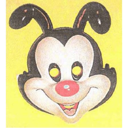 Yakko Animaniacs PVC Mask Cartoon Licensed Yacko Costume Face | Walmart ...