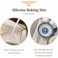 Large 24" x 16" Silicone Baking Mat | Non-Slip Pastry & Dough Mat with ...