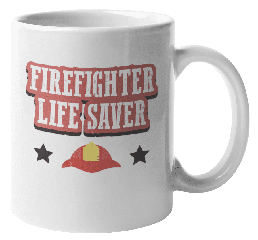 Firefighter Life Saver Firefighting Coffee & Tea Mug or Stuff for ...