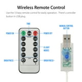 EEEKit 9.8ft x 9.8ft Window Curtain Fairy Lights 300 LED 8 Modes USB ...