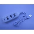 BESTYASH White 4 Port USB 2.0 Hub Data Splitter with Overload ...