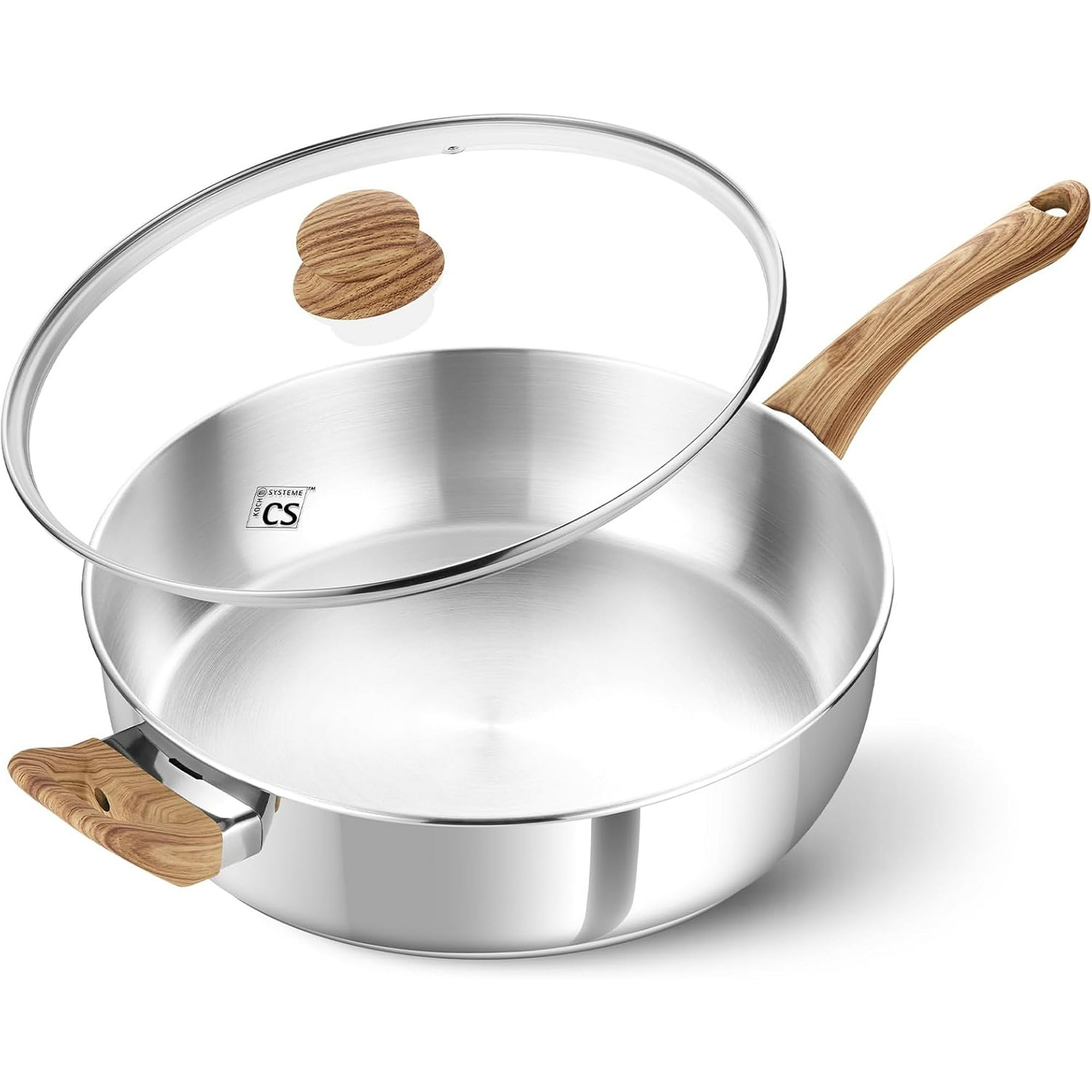 Click here for Salafire 12 Inch Stainless Steel Frying Pan  5.5 Q... prices