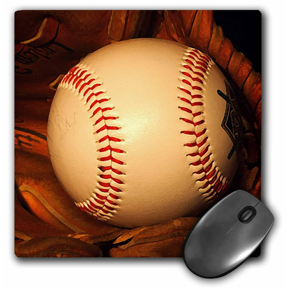 3dRose Baseball, Mouse Pad, 8 by 8 inches - Walmart.com - Walmart.com