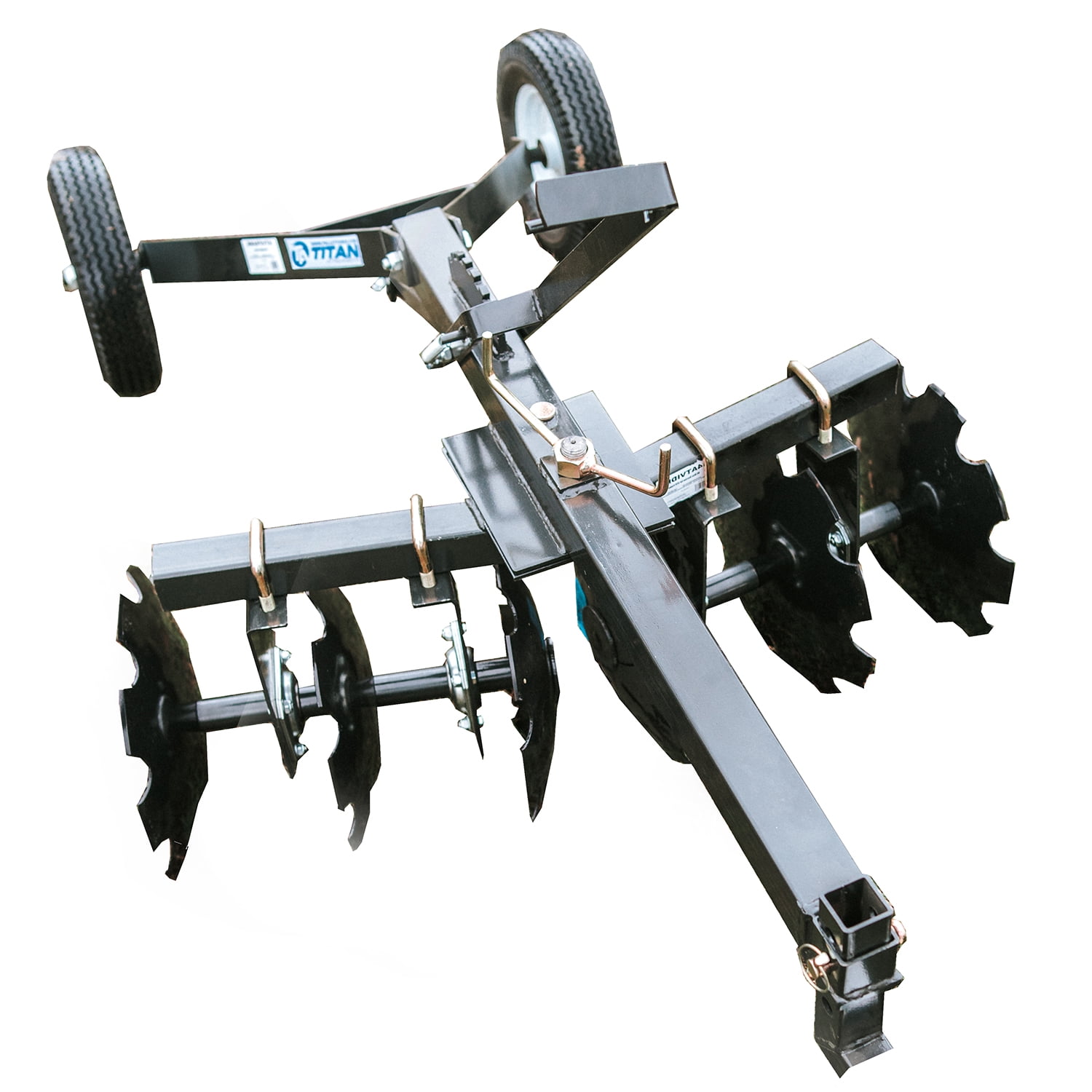 Titan Attachments ATV Transformer Tow Frame with Notched Disc Harrow 4 ...