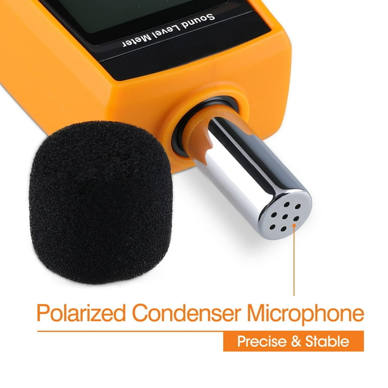 Spl Meter Digital Decibel Meter With Backlit Display - Portable Sound ...