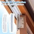 4 Pcs Bi-Fold Door Slide Guide, ABS Spring Bifold Rail White Closet ...