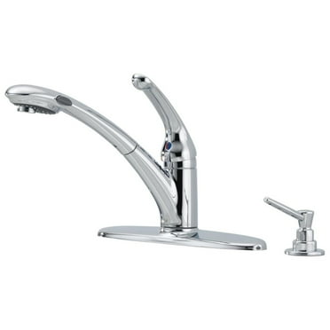Signature Pullouts Single Handle Pull-Out Kitchen Faucet in Chrome 470 ...