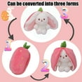 Joyivity Reversible Strawberry Bunny Plush Toy, Strawberry Rabbit ...