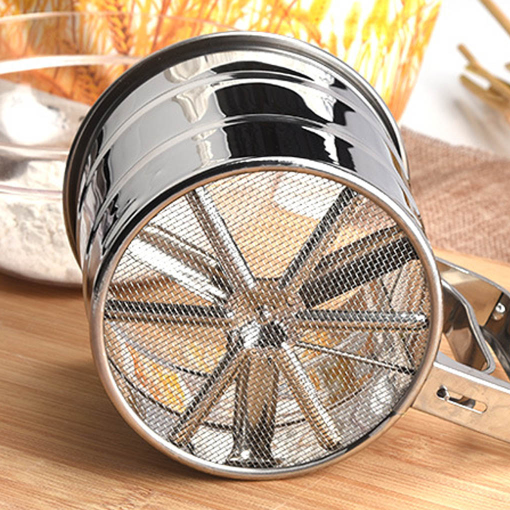 Powdered Sugar Duster PIQUEBAR 8 Cup Flour Sifter - Stainless Steel ...