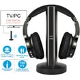 Wireless TV Headphones with 2.4G Digital RF Transmitter, Hi-Fi Over-Ear ...