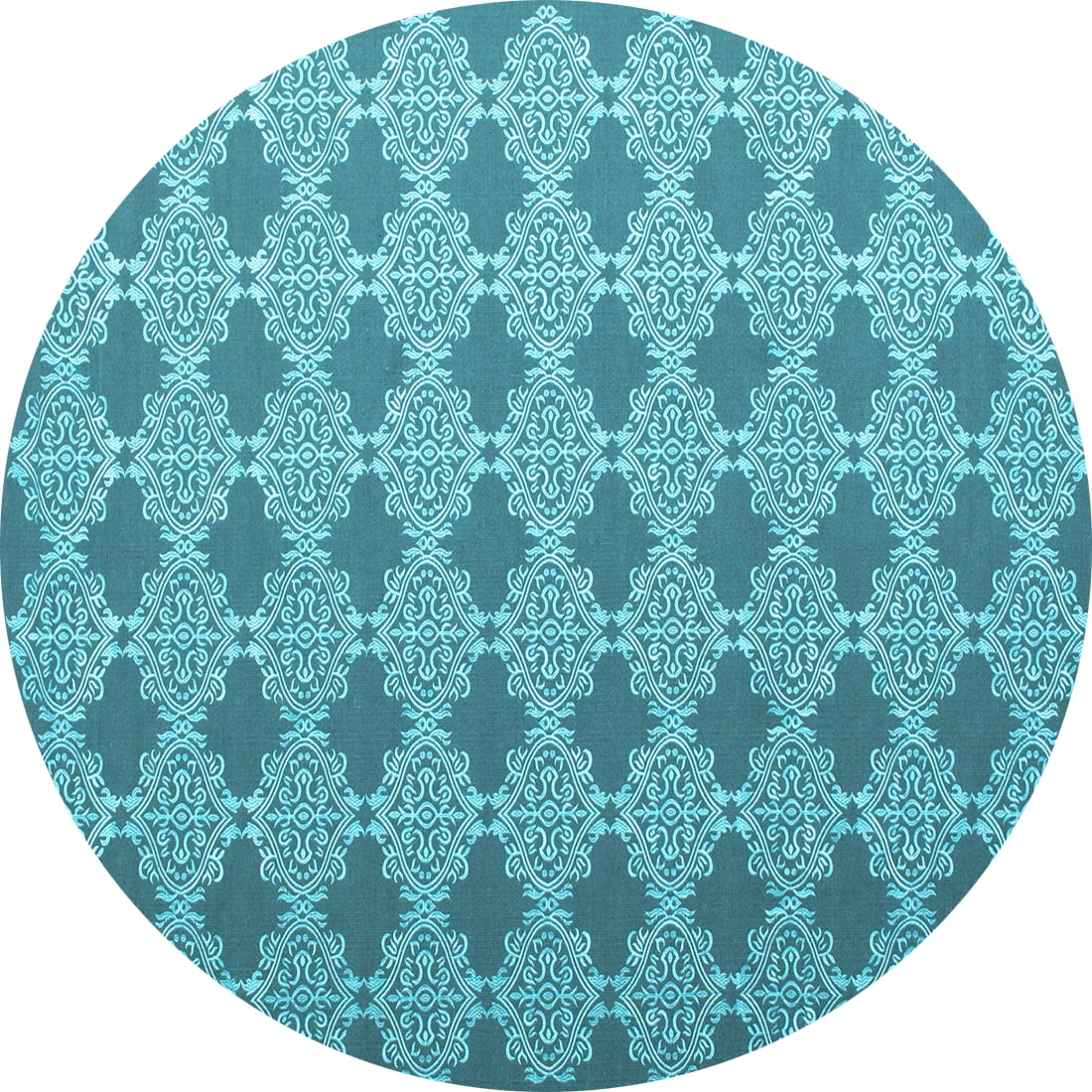 Ahgly Company Indoor Round Abstract Light Blue Contemporary Area Rugs ...