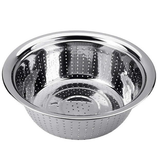 Sanwood Stainless Steel Holes Washing Rice Sieve Strainer Fruits ...