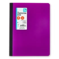 Pen+Gear Wide Ruled Poly Composition Book, 7.5" x 9.75", Purple, 80 ...