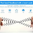 1pcs Full Round Elastic Hair Combs, Invisible Split-End Fixing Comb ...