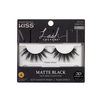 KISS Lash Couture Matte Black Faux Mink Eyelashes Multipack, Matte ...