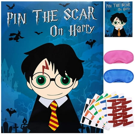 Pin The Scar On Harry Game for Wizard Potter Birthday Party Supplies ...