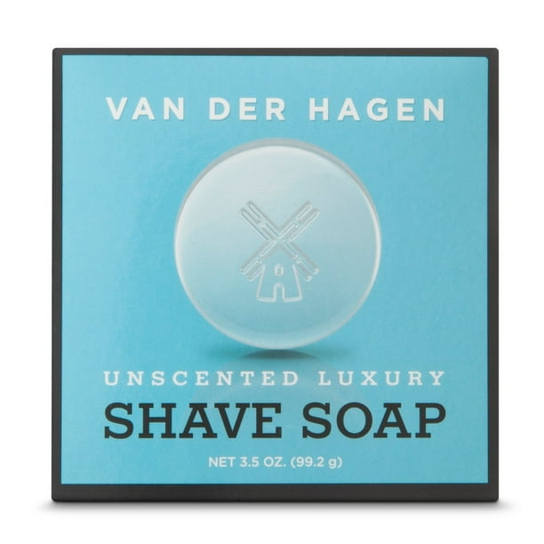 Van Der Hagen Unscented Luxury Shave Soap, 3.5 oz - Walmart.com ...