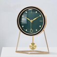 deevoka Clock Metal Pendulum Hanging Decor Wall Clock Desk Clocks DIY ...