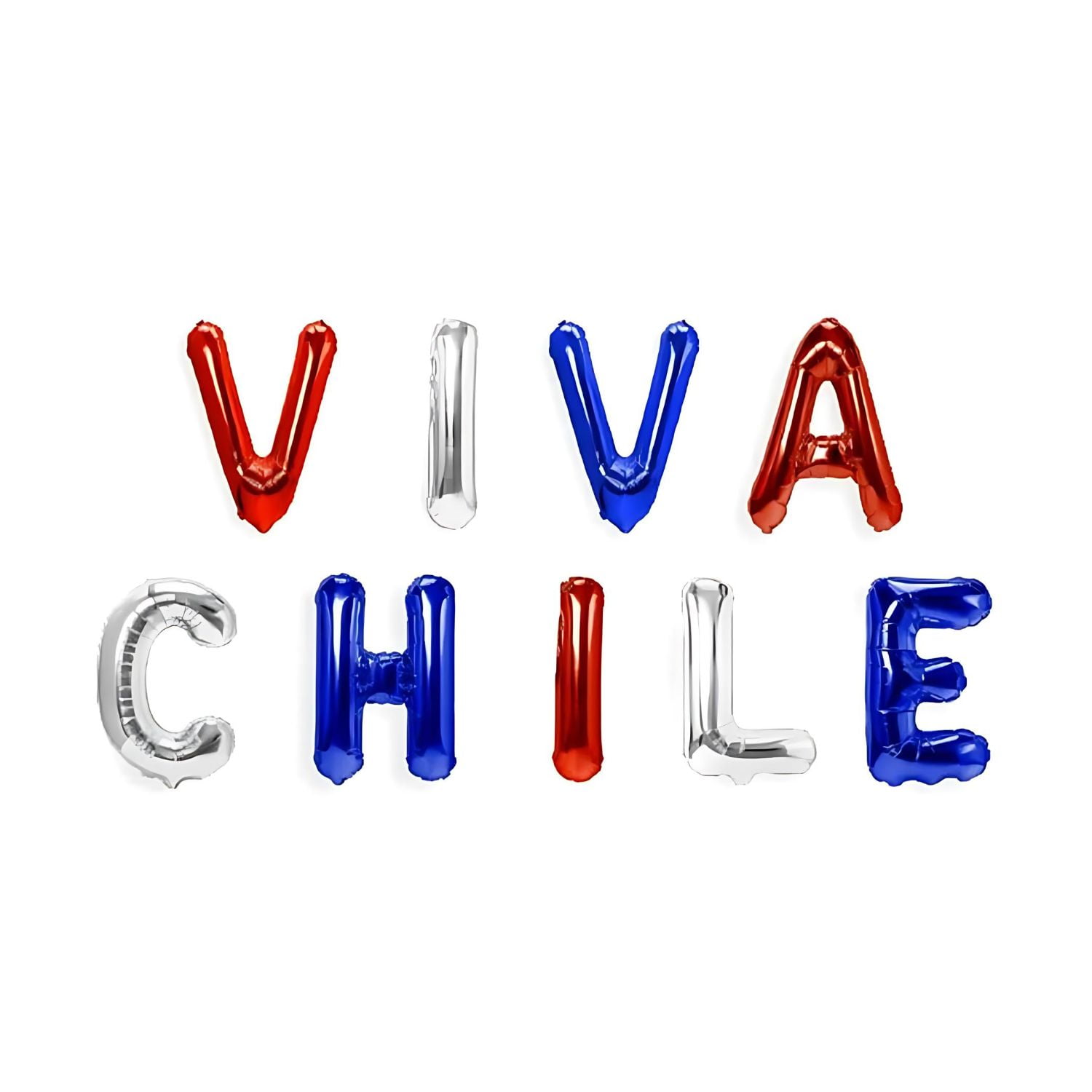 Globos Metalizados Letras Viva Chile Fiestas Patrias Cotillo | Knasta Chile