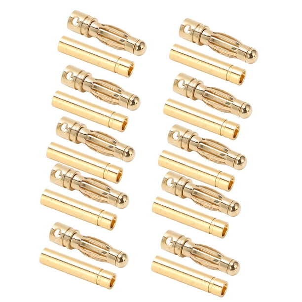 Banana Connectors,10 Pairs Gold Plated Male Female Banana Connectors ...