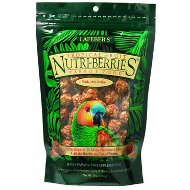 Lafeber Nutri-Berries Garden Veggie Parrot Bird Food, 10 Oz - Walmart.com
