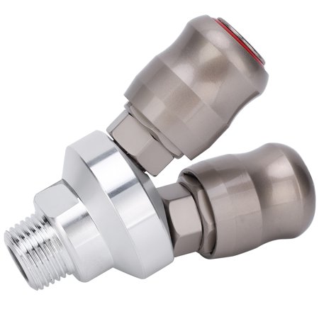 G1/2 Thread Quick Coupler, Quick Coupler 2 Way Connector, Self-Locking ...