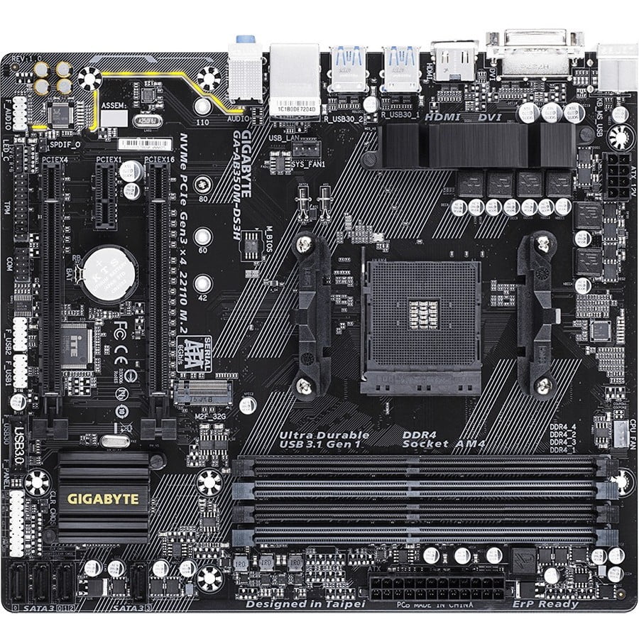 Gigabyte Technology 213874 Gigabyte Mb Ga-ab350m-ds3h Socket Am4 Amd ...