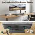 WALI Dual Monitor Wall Mount: Full Motion VESA Plate for Computer PC ...