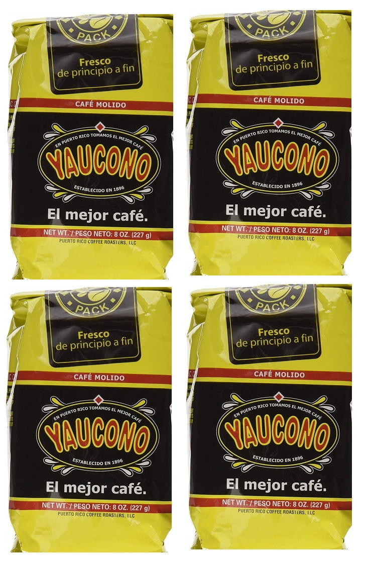 Cafe Yaucono Original Ground Coffee -8z (4 pack) - Walmart.com